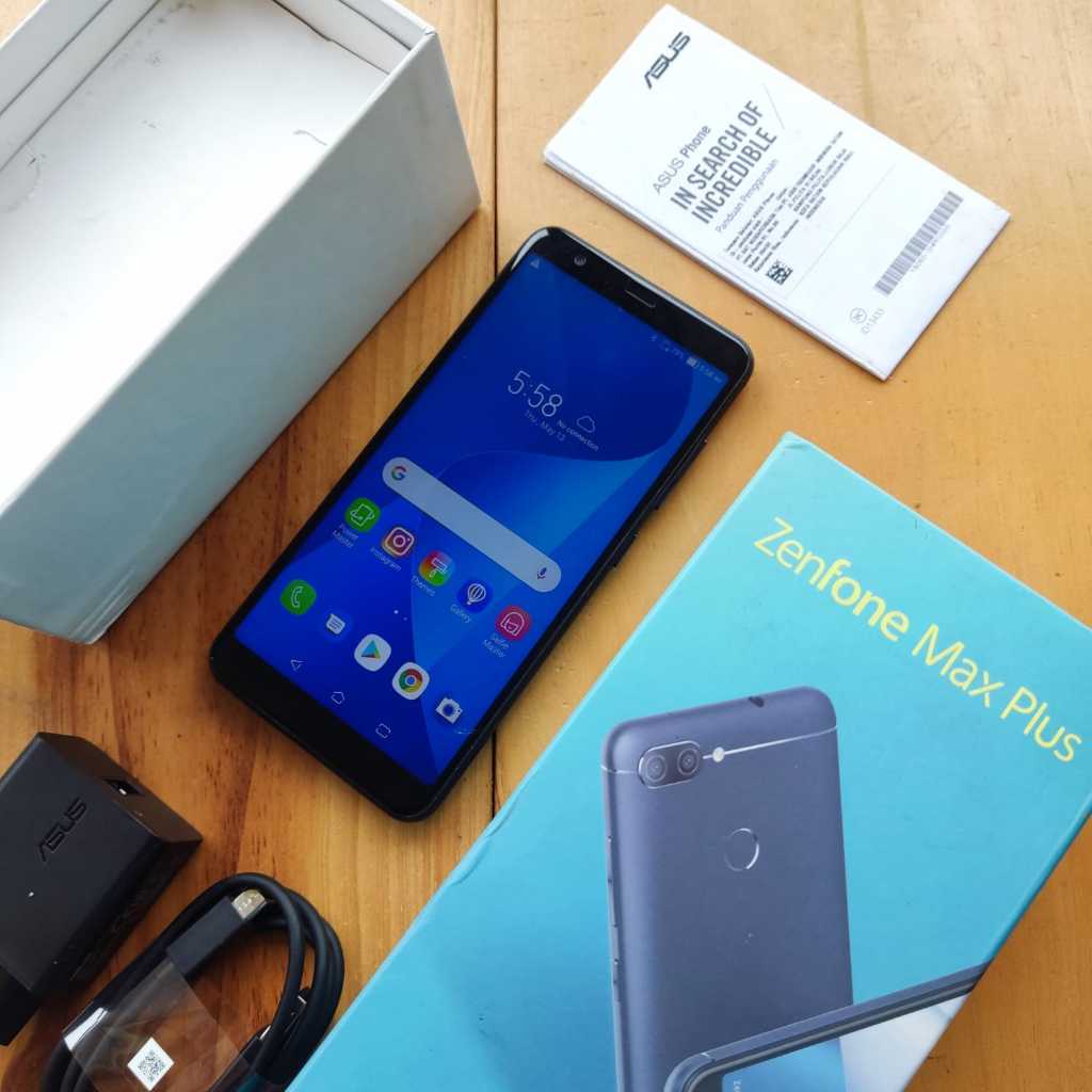Jual ASUS ZENFONE MAX PLUS M1 SECOND 4/64GB HANDPHONE SECOND HP SEKEN ...