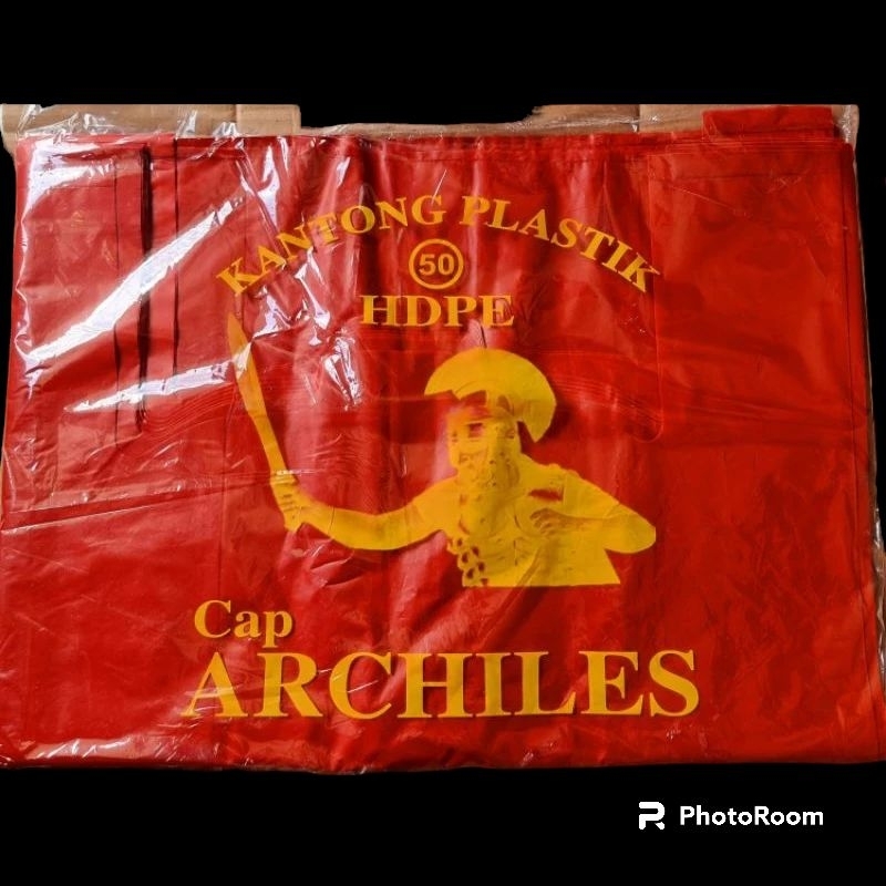 Jual (1 PACK) Plastik HDPE Raja Jumbo Merah / Kantong Plastik Merah ...