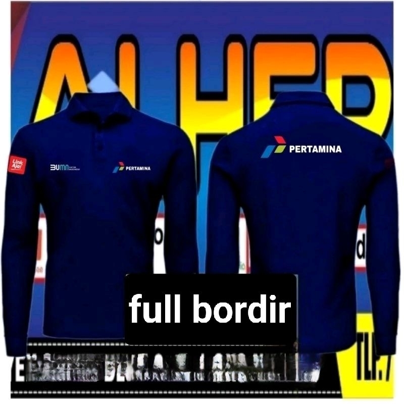 Jual lengan panjang Kaos Pertamina baju Pertamina seragam Pertamina pdh ...