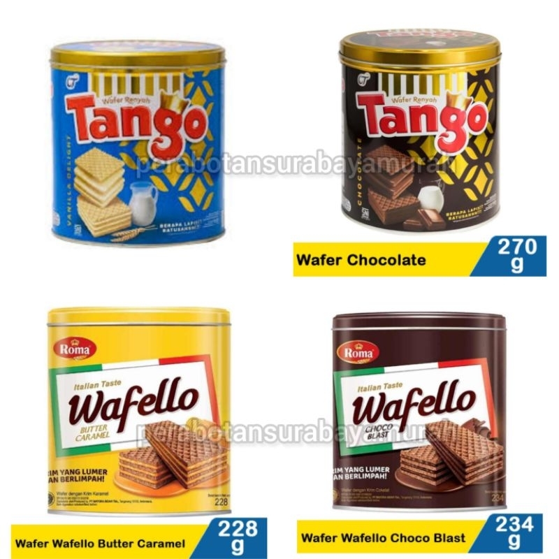 Jual Wafer Tango Kaleng Wafello kaleng Nabati Kaleng Chocolatos ...