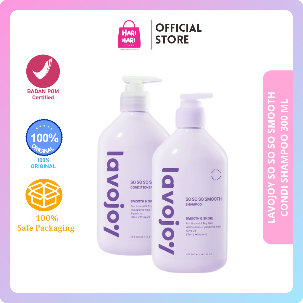 Jual [NEW LAUNCH] LVJ lavojoy So So So Smooth Shampoo & Conditioner ...