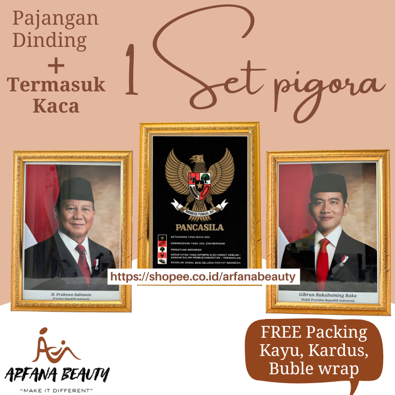 Jual Gambar Foto Poster Presiden Dan Wakil Indonesia Prabowo Gibran ...