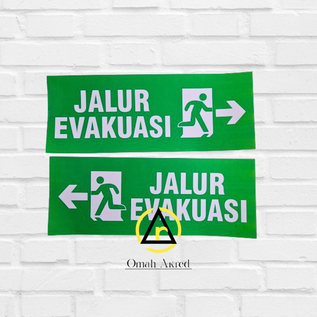 Jual Stiker Jalur Evakuasi - Jalur Sign Evakuasi | Shopee Indonesia