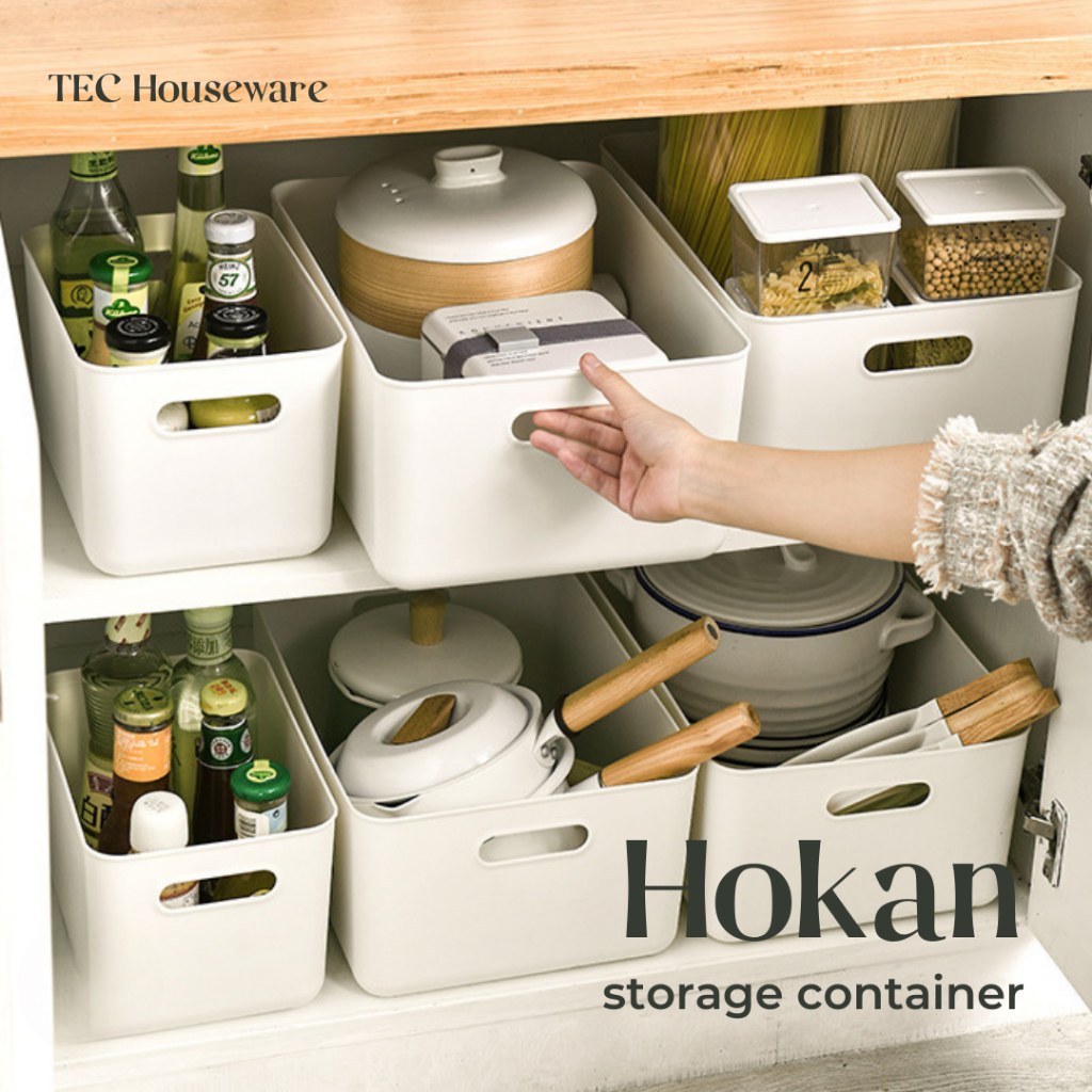 Jual 【TEC】HOKAN Kotak Penyimpanan Serbaguna Organizer Box Plastic ...