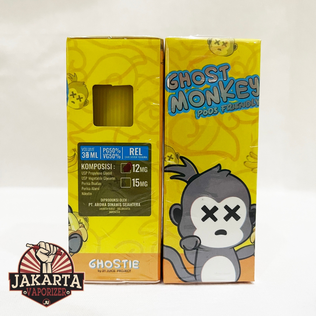 Jual PODS FRIENDLY GHOST MONKEY BANANA YOGURT SUNDAE 30ML 12MG BY TIGAC ...