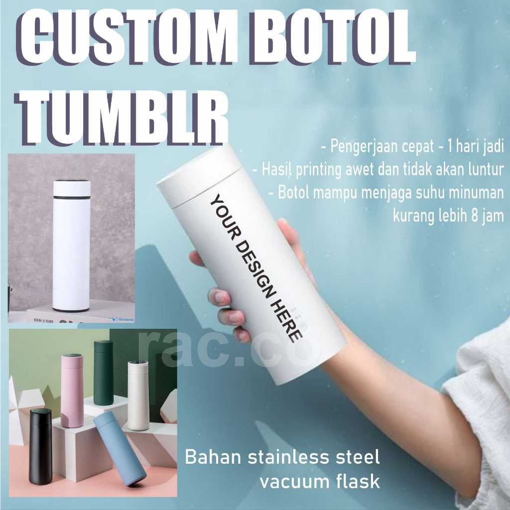 Jual [COD] Botol Minum Tumbler Sakura - bisa custom botol design ...