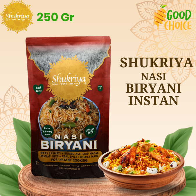 Jual Shukriya Biryani Rice / Nasi Biryani (Instan Mix) - 250gr | Shopee ...
