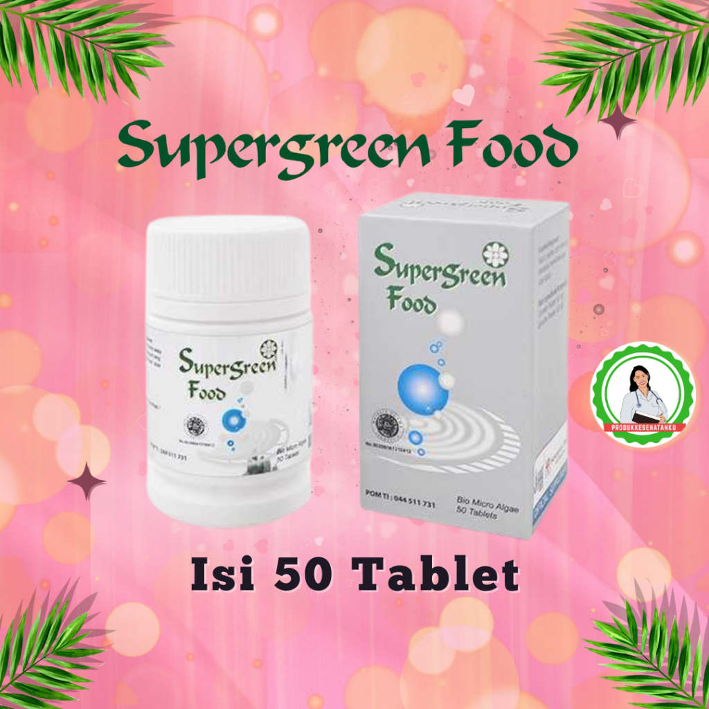 Jual Super Green Food 50 Tablet Suplemen Multivitamin Peningkat Daya Tahan Tubuh Original KK ...