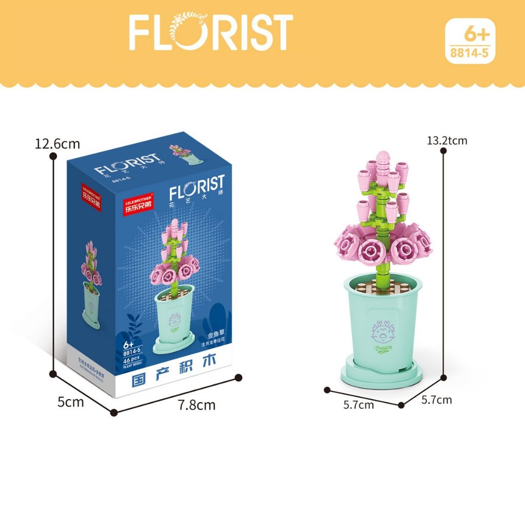 Jual Mainan Bricks Flower Bunga DIY Susun Edukasi Mainan Nano Block ...