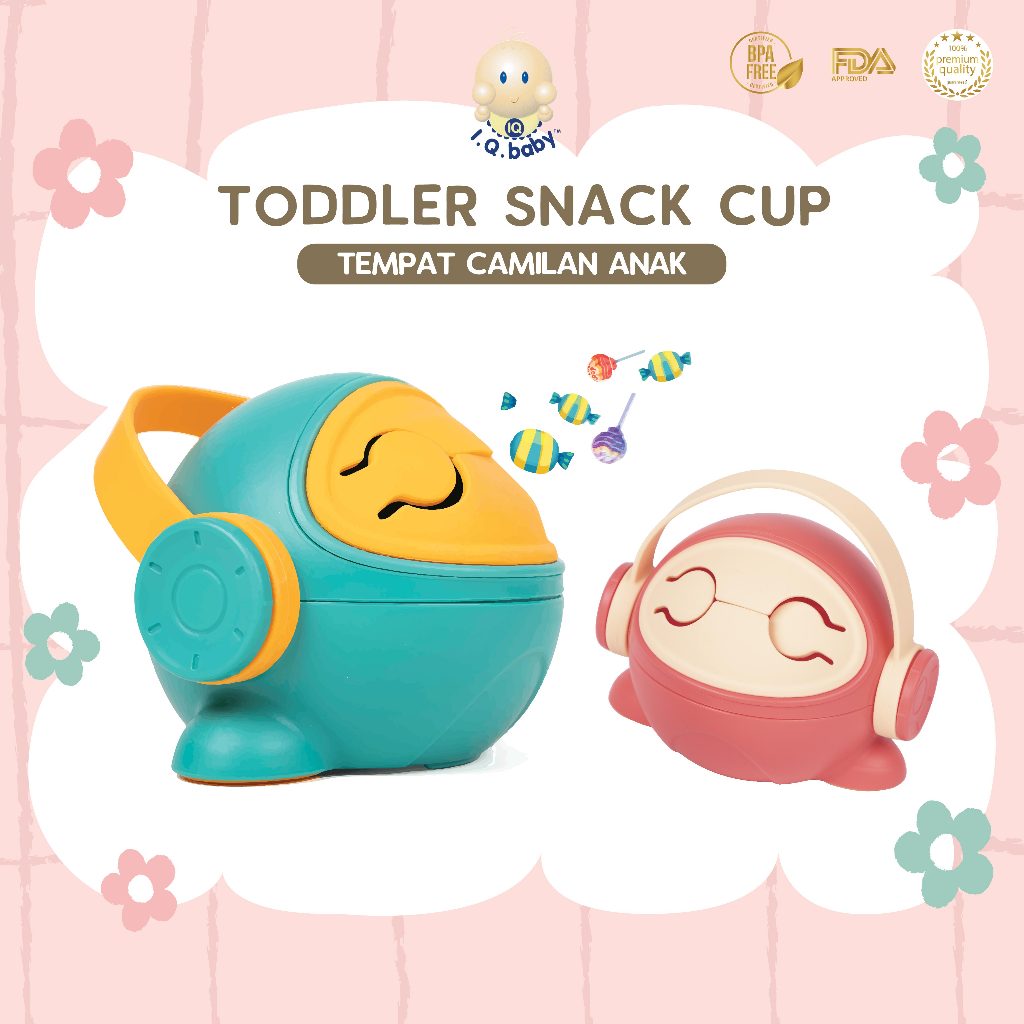 Jual I.Q. BABY Toddler Snack Cup | Wadah Snack Permen Cemilan untuk ...