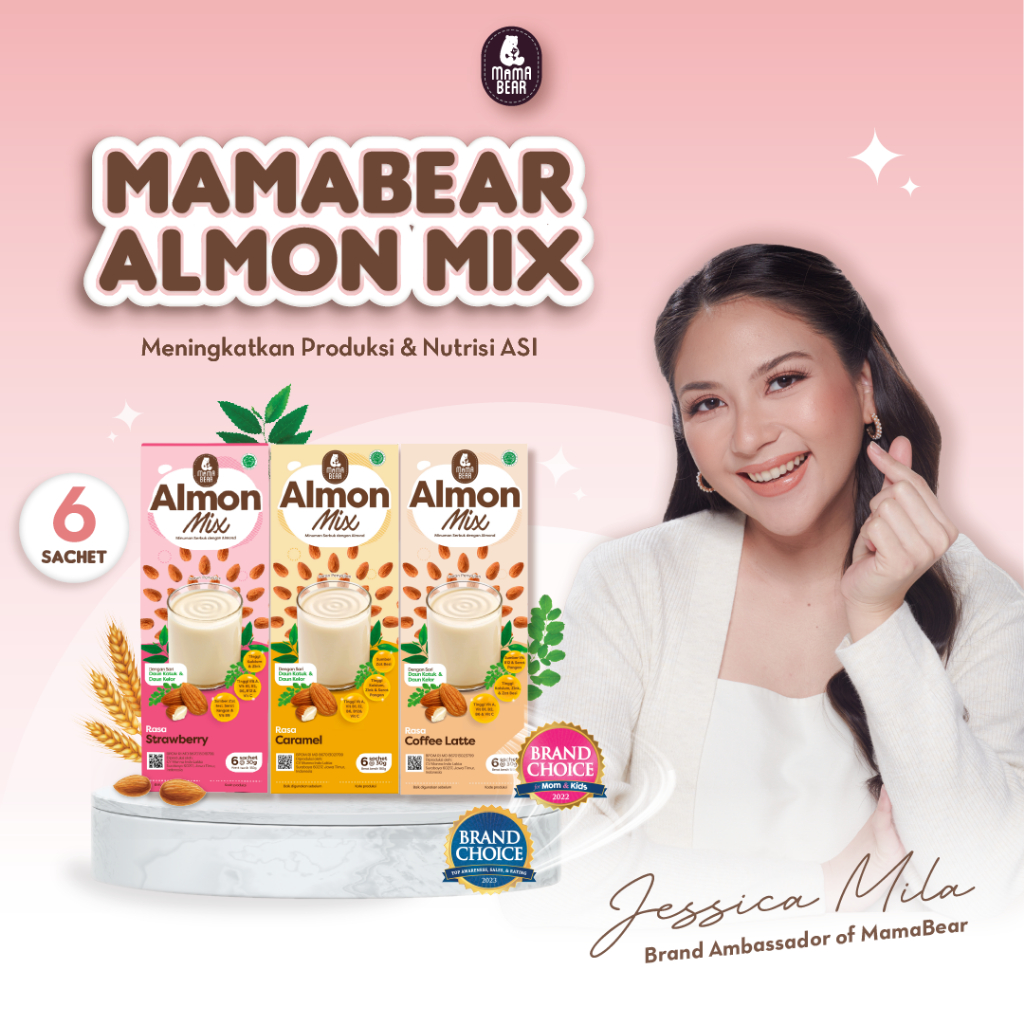 Jual Mama Bear MamaBear Almon Milk Susu Almond Mix Susu Less Sugar Susu ...