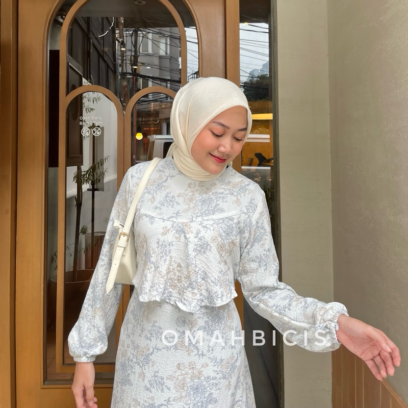 Jual Himari Dress korean vintage- Dress Korea- Dress crinkle - Dress ...