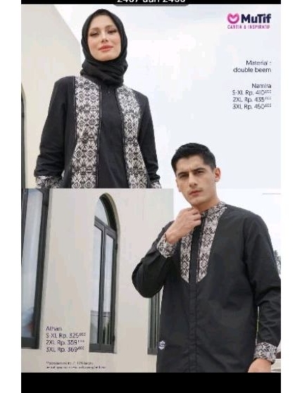 Jual BAJU COUPLE TERBARU 2024 NAMIRA&ATHAN by MUTIF ORI 100% | Shopee ...