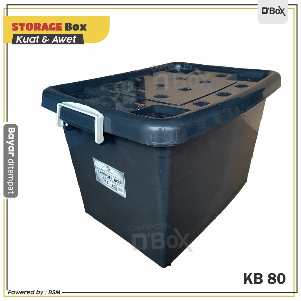 Jual BOX CONTAINER JUMBO KB 80 L Kotak Penyimpanan Kuat 60 Liter ...