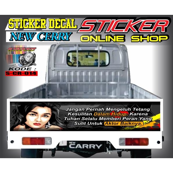 Jual STIKER MOBIL PICKUP SUZUKI NEW CARRY DECAL PRINT PINTU BAK ...