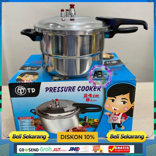 Jual PRESTO HC /TD PRESTO HAPPY CALL 8 LITER WITH STEAMER PRESTO STAINLESS HAPPY CALL PROMO ...