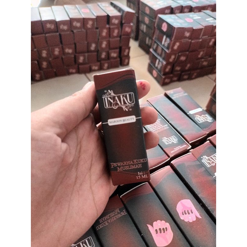 Jual [INAKU] INAIKUKU MAROON HENNA INAI HALAL SAH UNTUK SHOLAT | Shopee ...