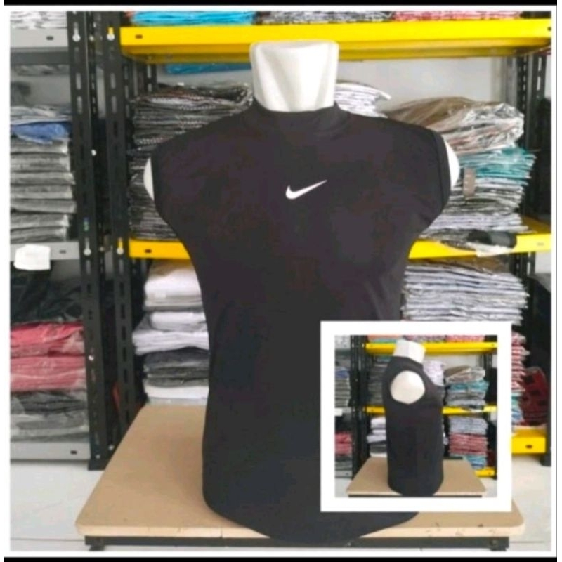 Jual Singlet Manset hitam / Manset baslayer tanpa lengan | Shopee Indonesia