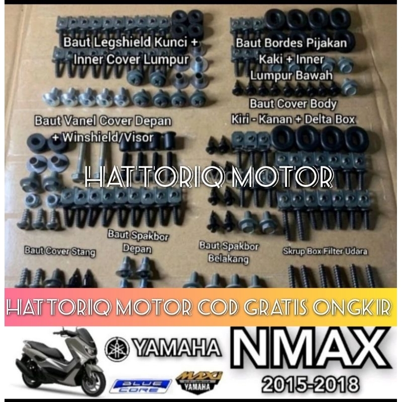 Jual Baut Fullset Body Yamaha NMAX Lengkap | Shopee Indonesia