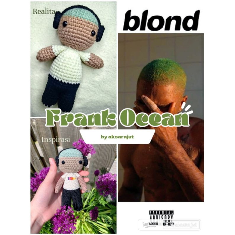 Jual Boneka Frank Ocean/ Frank Ocean Crochet/ Boneka Rajut Custom Frank ...