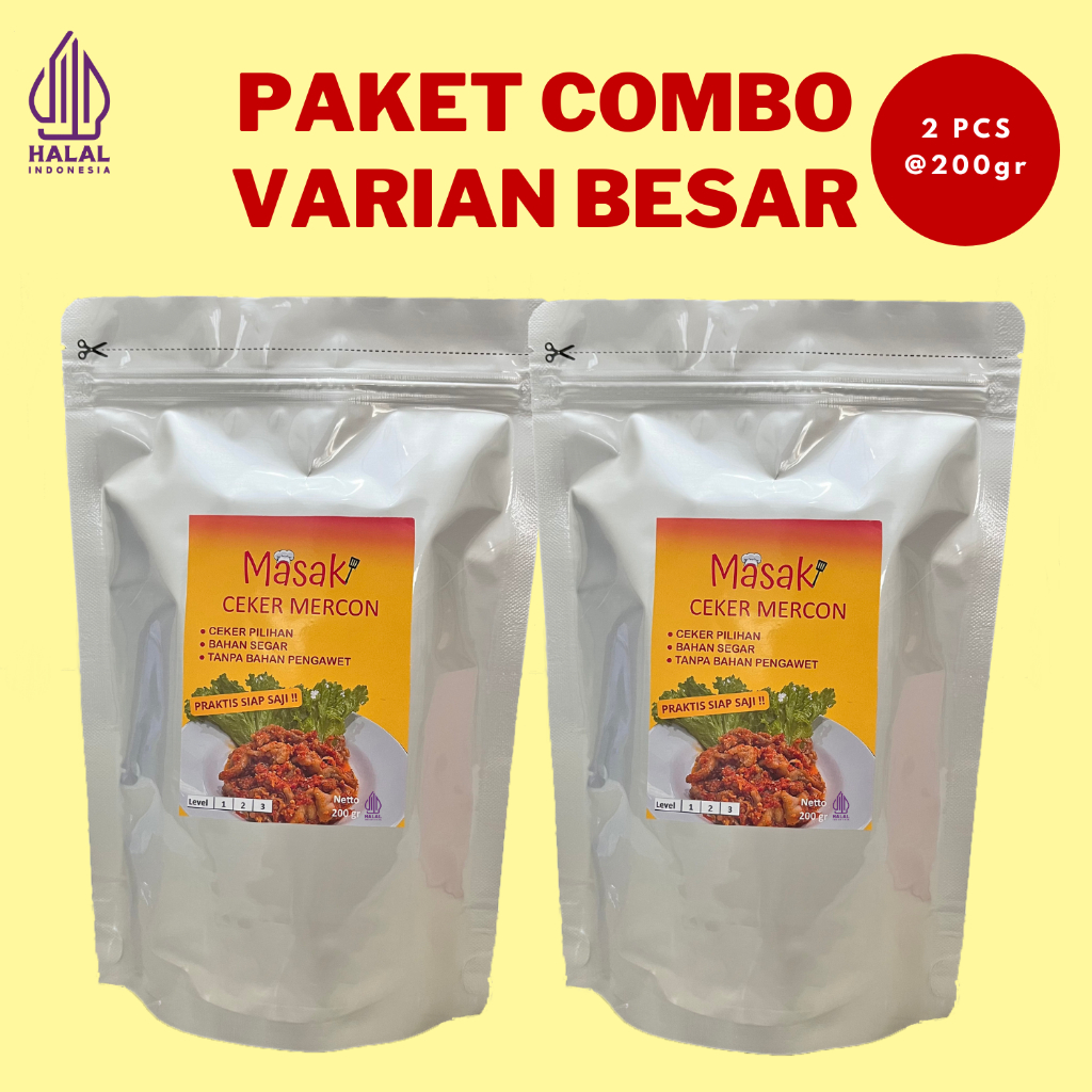 Jual MASAK PAKET COMBO VARIAN BESAR / ISI 2 / CEKER MERCON / AYAM SUWIR ...