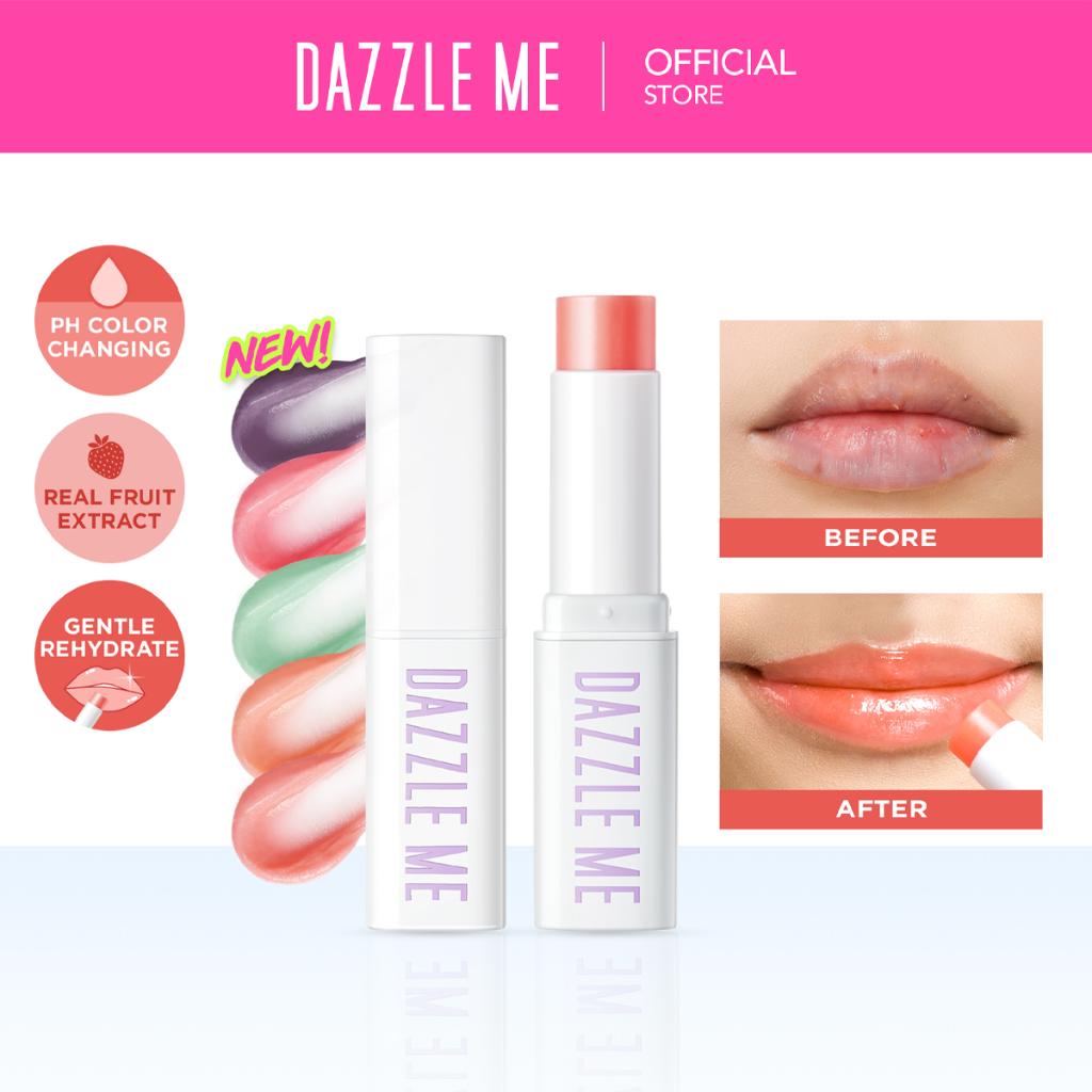 Jual [NEW SHADES] DAZZLE ME Fruit Justice Lip Balm | Moisturizing ...