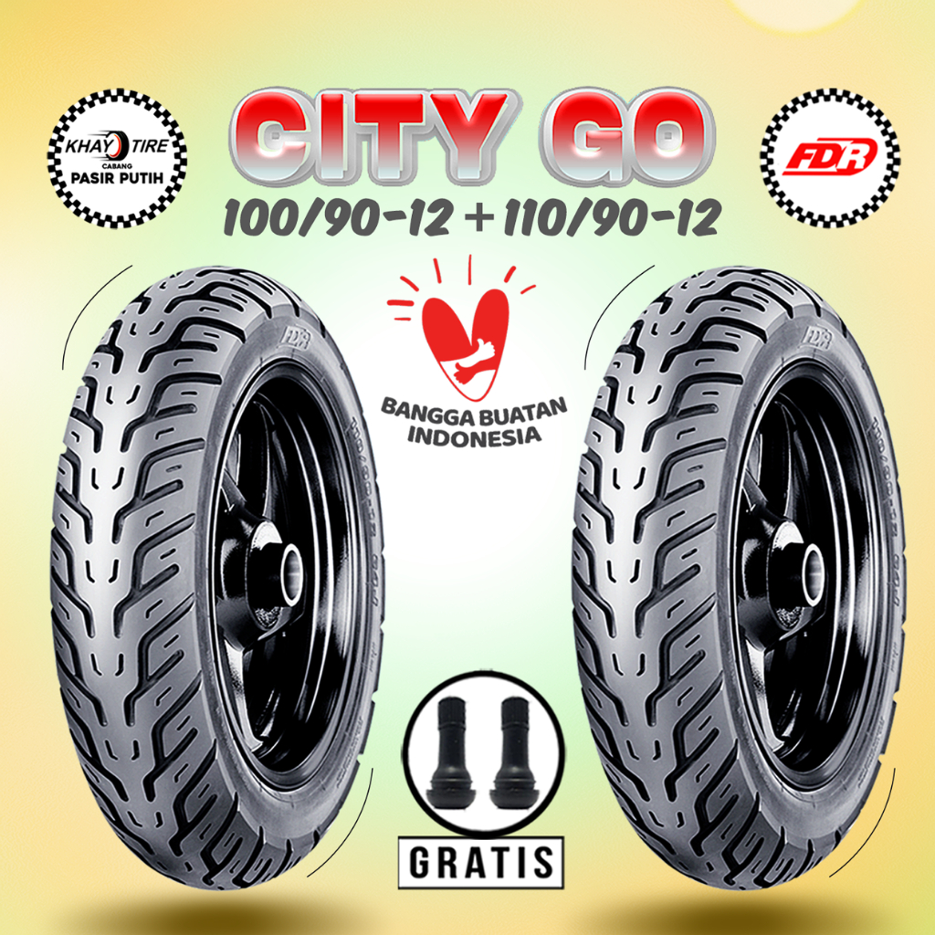 Jual Sepasang Ban Motor NEW SCOOPY - FREEGO FDR CITY GO 100/90-12 dan ...