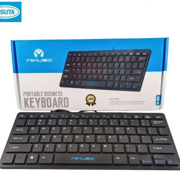 Jual Keyboard Mini Portable Mikuso KB-001U Keyboard USB Mini Nisuta ...