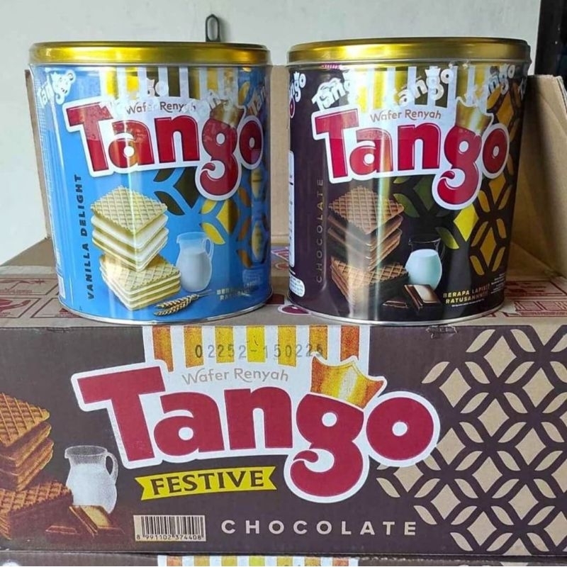 Jual Tango Wafer kemasan Kaleng Coklat dan Vanila 270gr | Shopee Indonesia