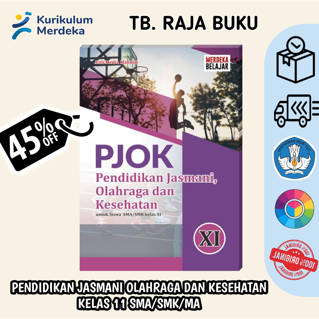 Jual Buku Siswa Pendamping PJOK Kelas 11 SMA Kurikulum Merdeka - Media ...