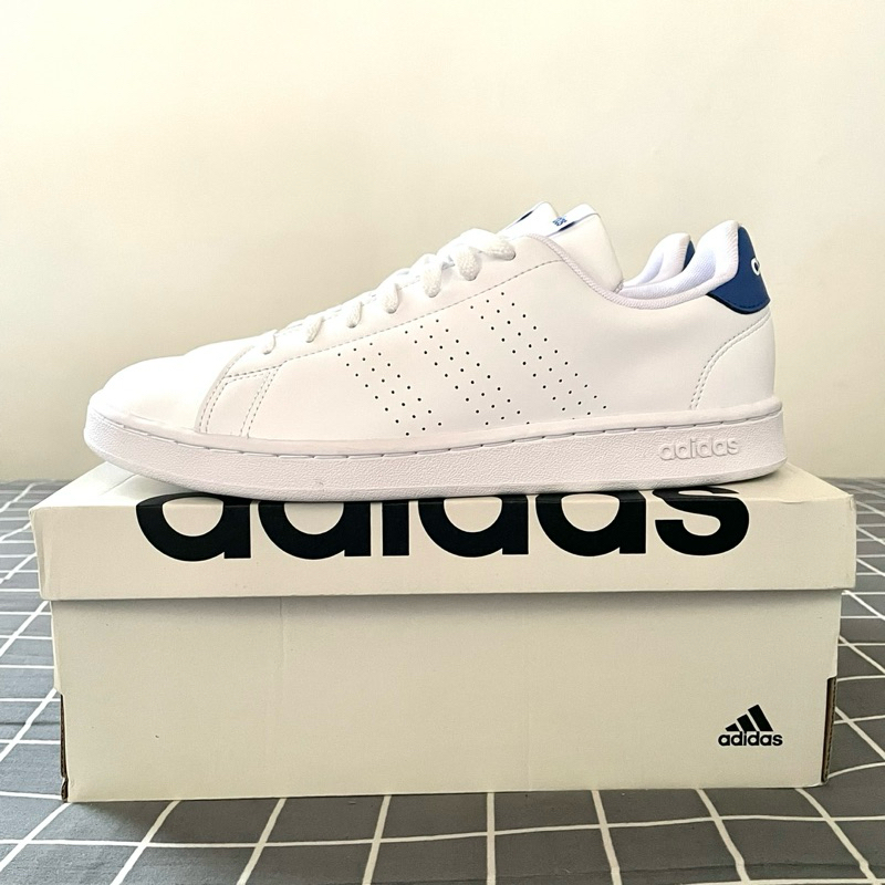 Jual Adidas Advantage White Navy (Original 100%) | Shopee Indonesia