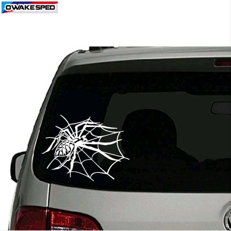 Jual stiker Spiderman laba laba stiker kaca mobil belakang stiker all ...