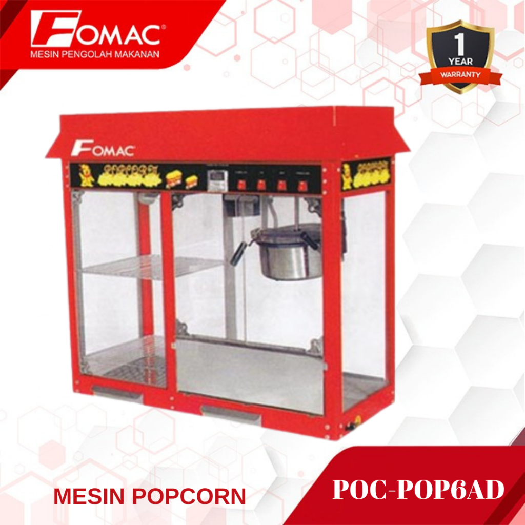 Jual Mesin Pembuat Popcorn Electrik POC-POP6AD FOMAC | Shopee Indonesia