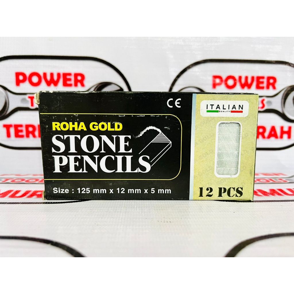 Jual Kapur Besi ROHA Stone Pencils 125 mm x 12 mm x 5 mm | Shopee Indonesia