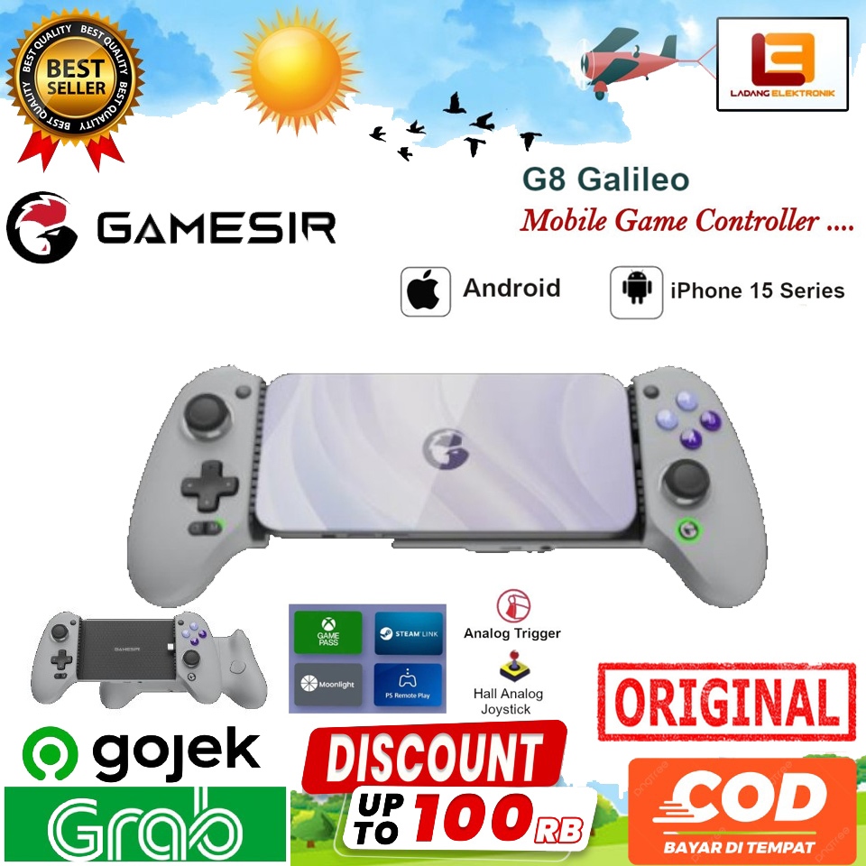 Jual GameSir G8 Galileo Type C Gamepad Phone Controller Hall Effect Stick for iOS Android ...