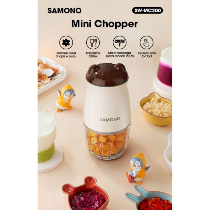 Jual Food Processor Food Chopper SAMONO SW-MC200 | Shopee Indonesia