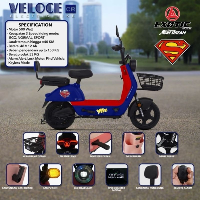 Jual Sepeda listrik / Ebike Exotic Explore SR New / Veloce Batman ...