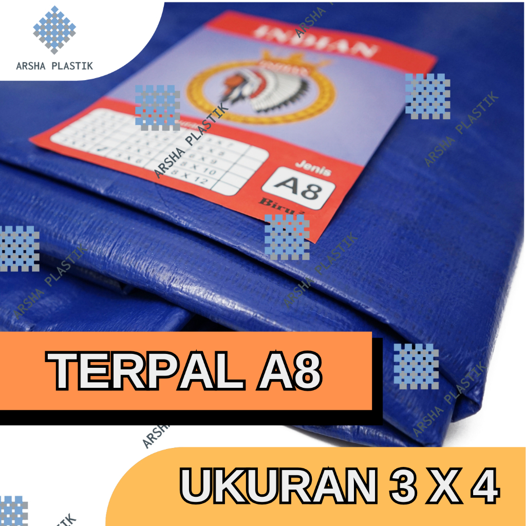 Jual Terpal Plastik A8 3x4 Tebal | Shopee Indonesia