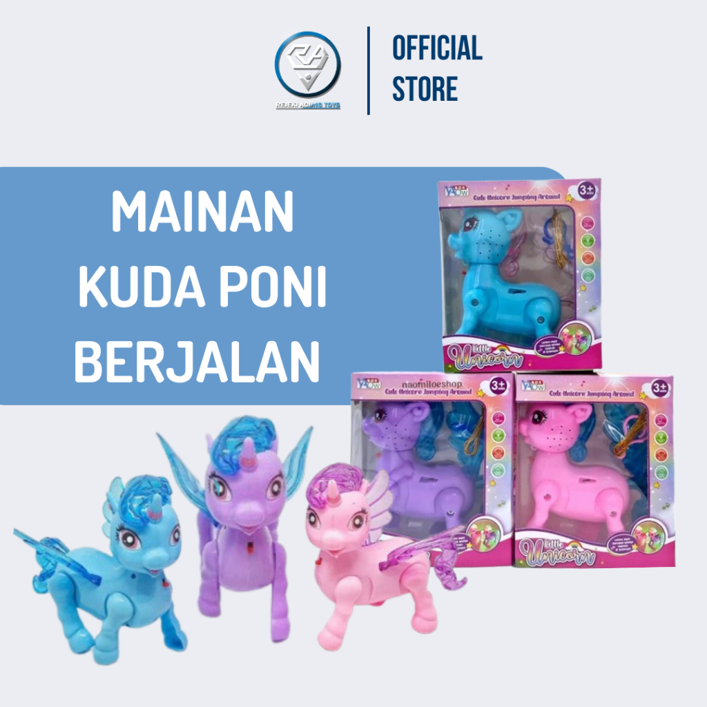Jual Mainan Anak Kuda Poni Tarik Little Pony Sayap Lampu Mainan Anak ...