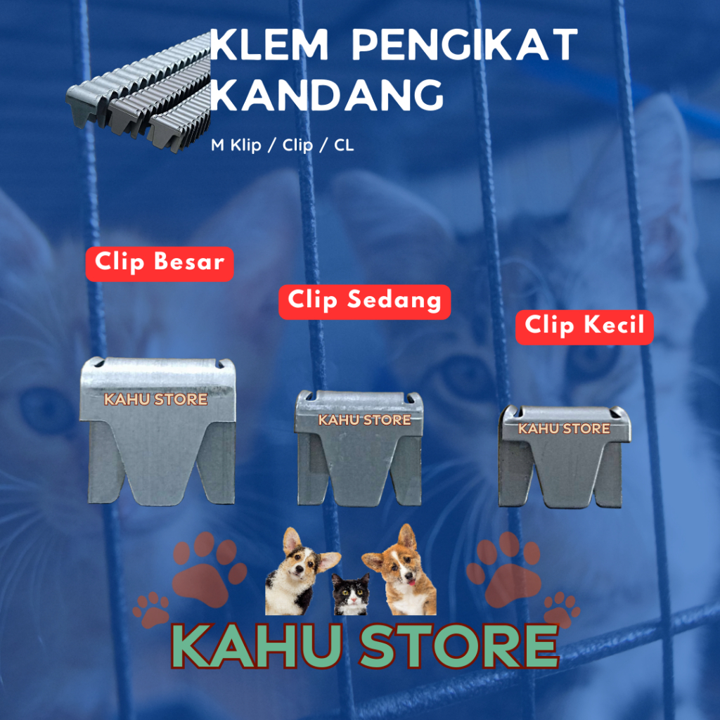 Jual Klem KLIP CLIP Penyambung RAKIT KANDANG KUCING,ANJING ,PERANGKAP ...