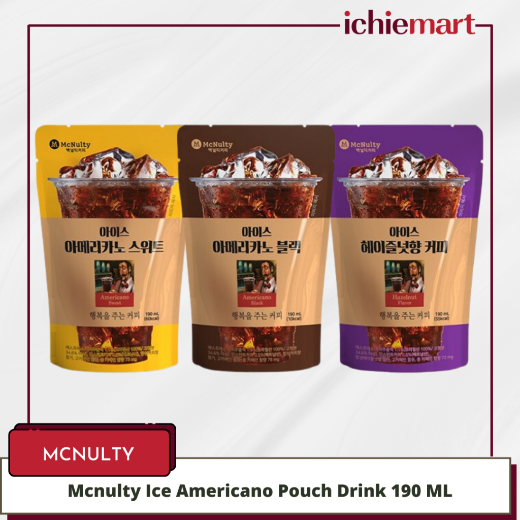 Jual Mcnulty Ice Americano Korean Pouch Drink 190 ML | Shopee Indonesia