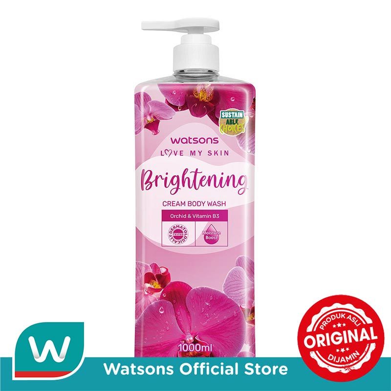 Jual Watsons Brightening Cream Body Wash 1000ml | Shopee Indonesia