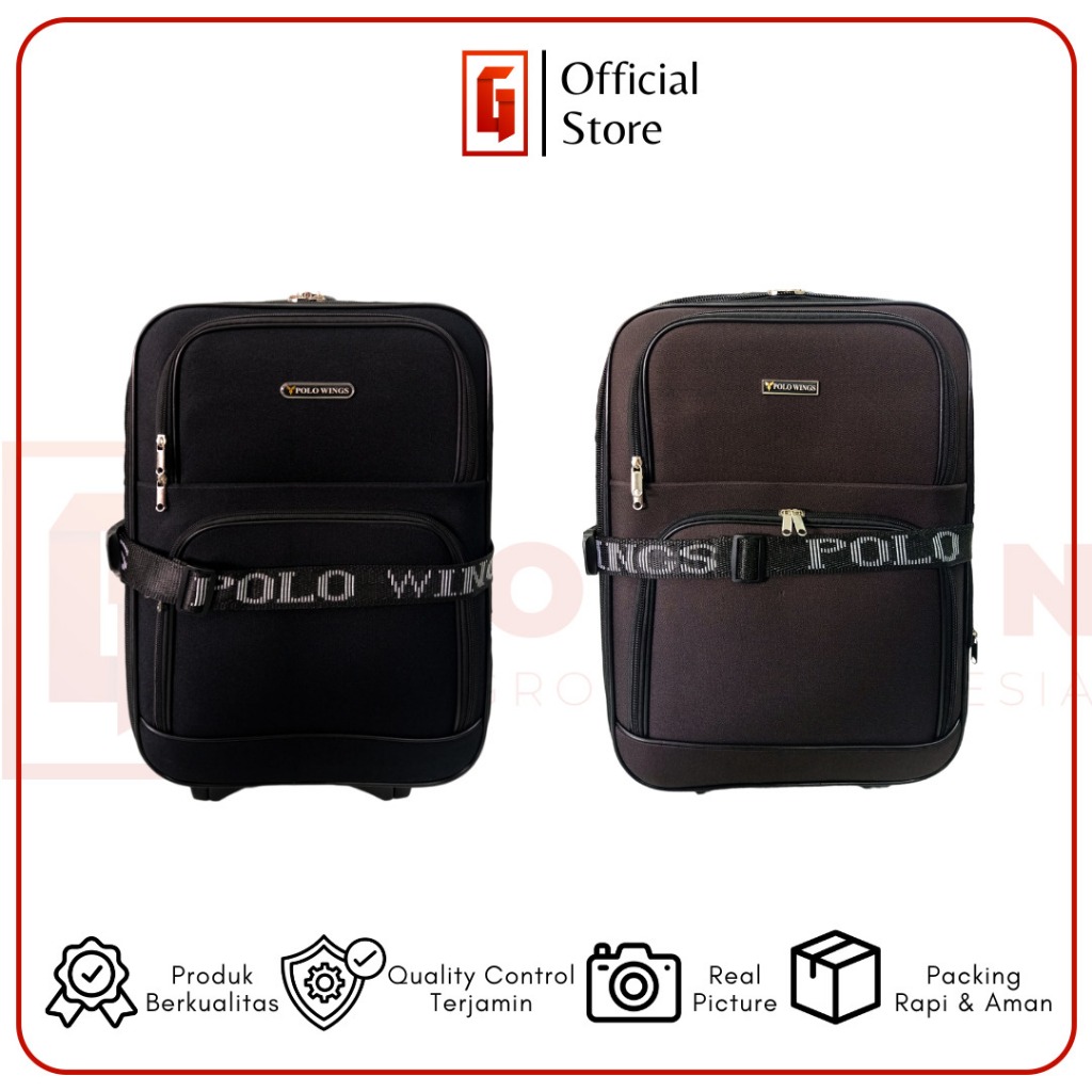 Jual Koper Kain 24 Inch Size Bagasi Free Kardus | Shopee Indonesia