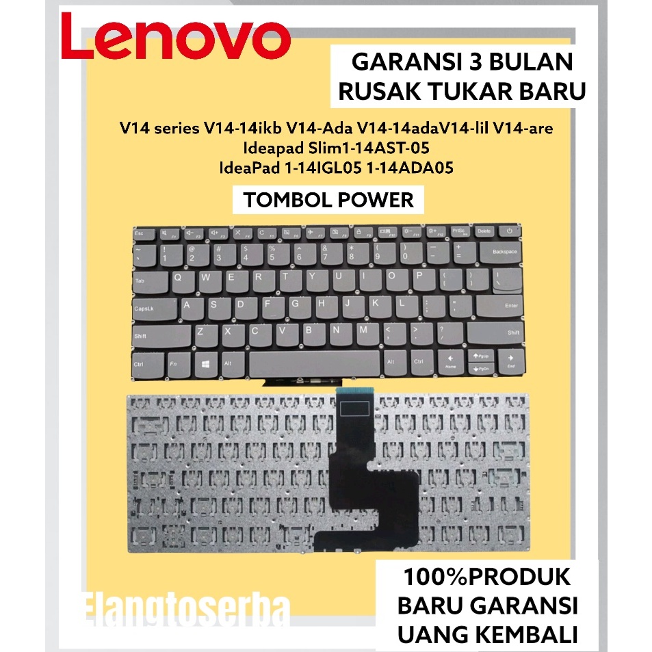 Jual Keyboard Lenovo IdeaPad S145-14IIL S145-14IKB S145-14IWL | Shopee Indonesia
