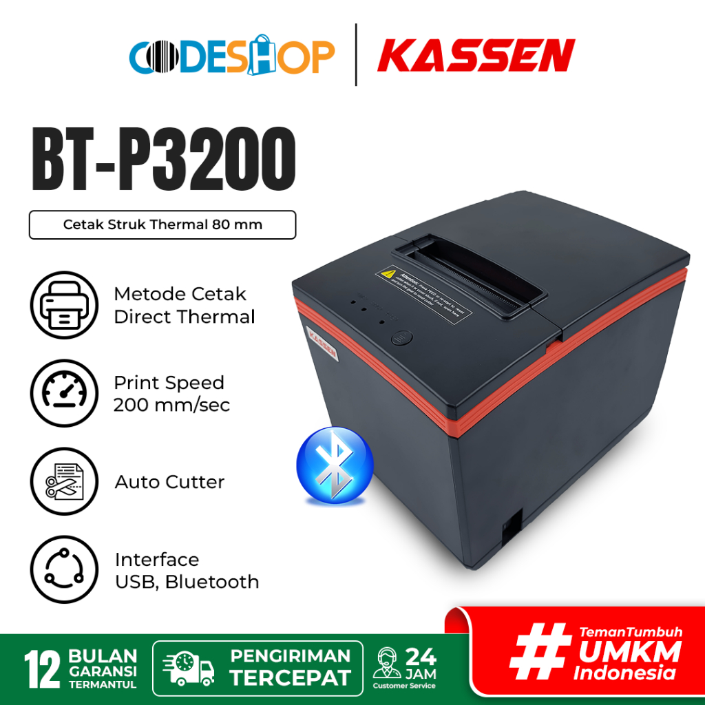 Jual Printer Kasir Kassen BT-P3200 | BTP 3200 | BTP3200 | BT P-3200 ...