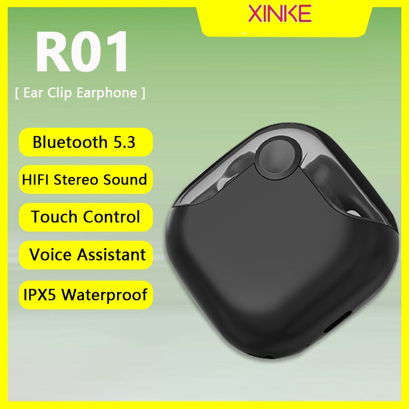 Jual Xinke R01 Wireless Open Ear Earbuds Built-in Microphone Headset ...