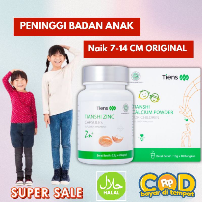 Jual Tiens Susu Peninggi Badan Anak Usia 1-12 Tahun Calsium Powder For ...