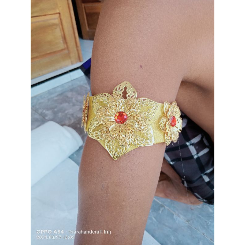 Jual (gelang bunga) gelang tari/gelang lengan sepasang (#st 164 ...