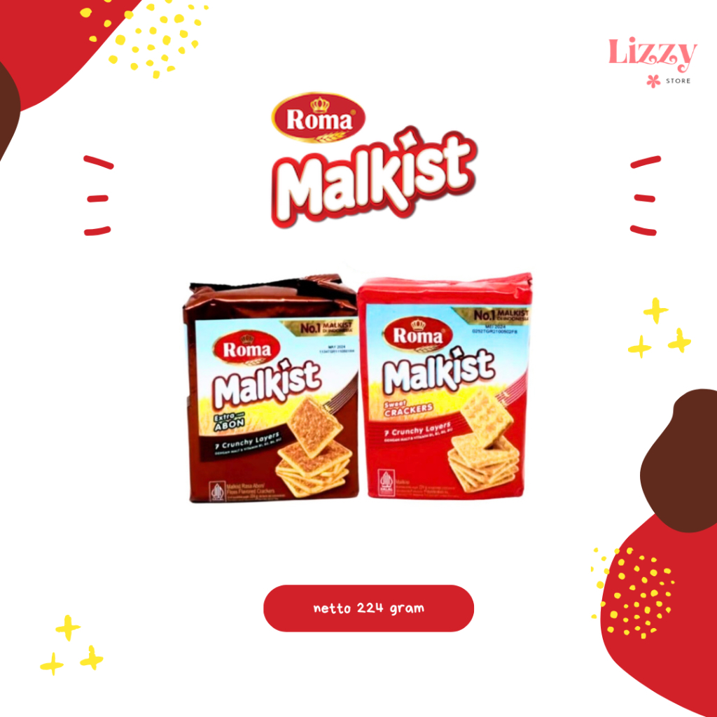 Jual Roma Malkist Crackers Family Size Kemasan 224gram | Shopee Indonesia