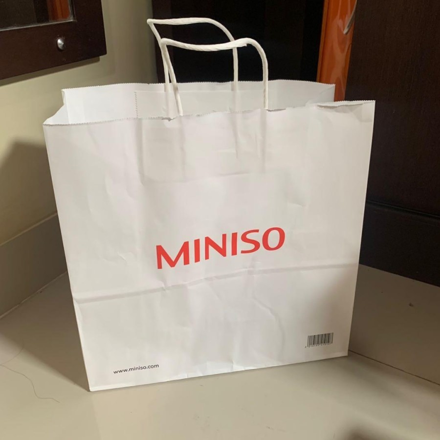Jual Miniso Paper Bag Shopping Bag | Shopee Indonesia